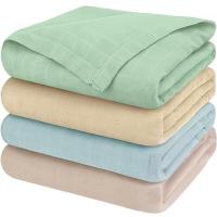 China 4-Pack Muslin Swaddle Blankets 47x47 inches Soft Breathable Receiving Blankets for Baby for sale