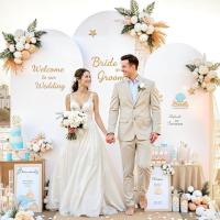 China White Arch Covers 3 Set, Arch Backdrop Cover Spandex Wedding Arch Stand Covers for sale