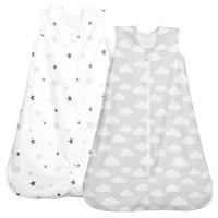 China 2-Pack Micro-Fleece Baby Sleep Sack with 2-Way Zipper - OEKO-TEX Certified Wearable Blanket in 4 Sizes for sale