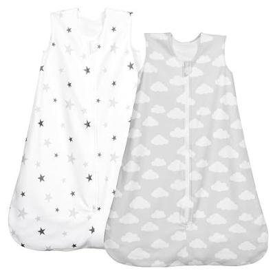 China 2-Pack Micro-Fleece Baby Sleep Sack with 2-Way Zipper - OEKO-TEX Certified Wearable Blanket in 4 Sizes for sale