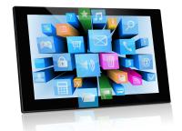 China Unique 13.3 Inch 10 Point Capacitive Touch Screen Digital Photo Frames With Front Camera for sale