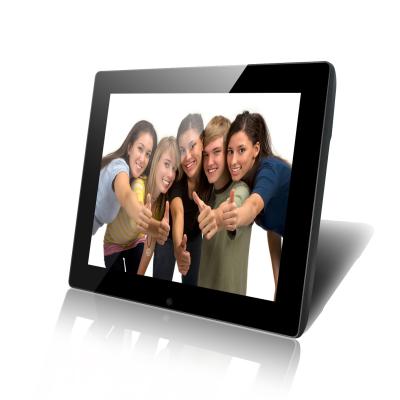 China High Resolution Remote Control LCD Digital Photo Frame 12 Inch with Temper Glass for sale