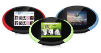 China Unique Round 8 Inch HD WIFI Digital Photo Frame For Silver Wedding / Family for sale