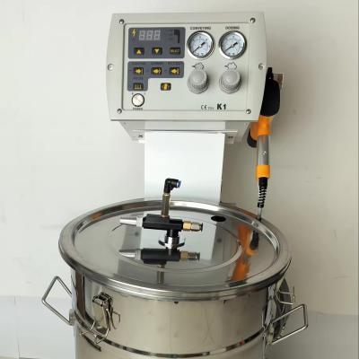 China HXC-KI Manual Electrostatic Powder Spraying Equipment With Rollers For Steel Substrate for sale