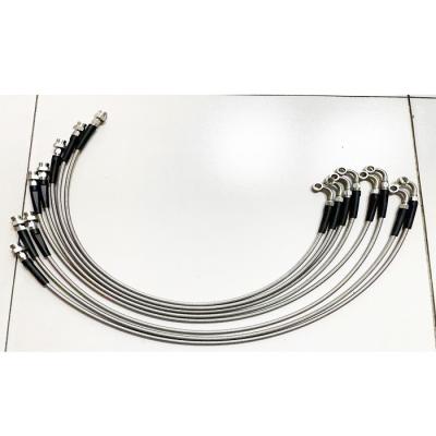 China PVC / PU Cover Motorcycle Brake Hose Fittings FMVSS 106 Brake Hose Components for sale