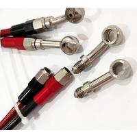 China Stainless Steel 45 Degree Swivel Female -3 AN 3/8 x 24 Thread to AN3 PTFE Hose End Brake Fitting For  Hose for sale