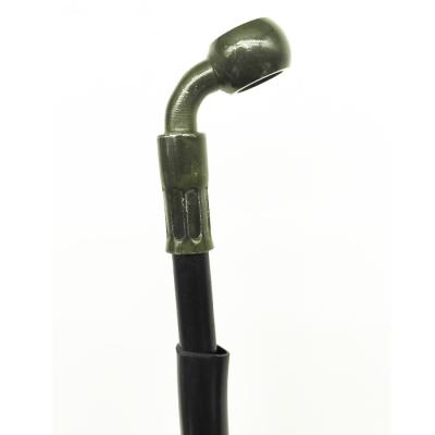 China Car Brake System Stainless Steel Hose Banjo Fitting Army Green Color for sale