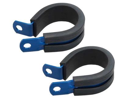 China AN3 Brake Hose Clips Cushioned Insulated Metal Hose Clamp Holder for sale