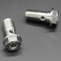 China 303 Stainless Steel Brake Line Banjo Bolt M10 Ultrasonic Cleaning Polished Surface for sale
