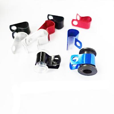 China UV Stable Motorcycle Brake Line Clips R Type U Type Oil Resistant for sale