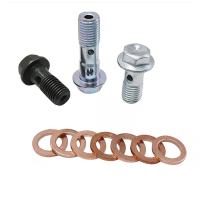 China Copper Brake Hose Bolt Washer M10 Standard Banjo Bolt Washers for sale