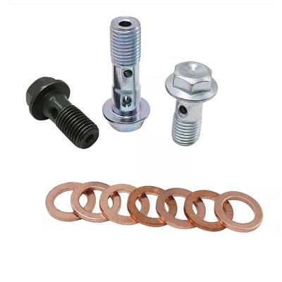 China Copper Brake Hose Bolt Washer M10 Standard Banjo Bolt Washers for sale