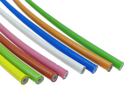 China Antiwear AN3 Motorcycle Braided Hose Nylon Brake Hose Gas Oil Fuel Line Multicolored for sale