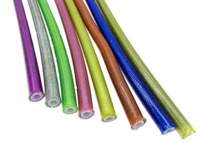 China CQC 25 Colours Nylon Motorcycle Braided Hoses SS Wire Braided Brake Line for sale