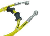 China Motorcycle Stainless Steel Braided AN3 PTFE Fuel Hose Assembly Corrosion Proof for sale