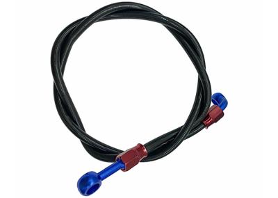 China 4000psi 25 Colors Stainless Steel Braided Ptfe Brake Line Assembly With Brake Fitting for sale