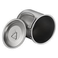 China Customized Titanium Camping Cup Titanium Travel Mug With Lid 4.5g/Cm3 for sale