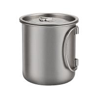 China Customized Titanium Camping Cup Titanium Travel Mug With Lid 4.5g/Cm3 for sale