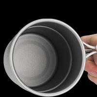 China Customized Titanium Camping Cup Titanium Travel Mug With Lid 4.5g/Cm3 for sale