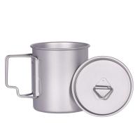 China 99.95% Purity Portable Titanium Camping Cup Titanium Travel Mug rustproof for sale
