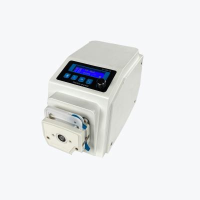 China dispense peristaltic pump BT100F-1A with DG pump head max flow rate 48ml each channel for sale