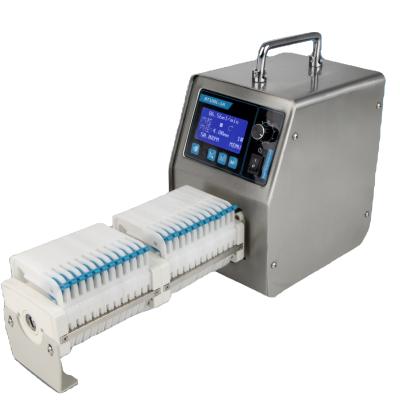 China LCD display flow rate peristaltic pump can drive multi pump head for sale
