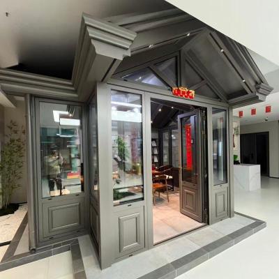 China YATTON Portable Retractable Folding Sunroom Laminated Impact-Resistant Glass Sliding Roof Aluminium windows and Doors Materials for sale