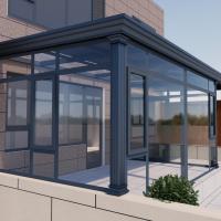 China High Quality Custom Retractable Aluminium Laminated Glass Enclosed  Conservatory Sunroom Window Making Materials Modern Design for sale