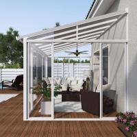 China Retractable Prefabricated Custom Garden Aluminum Frame Laminated Glass  Conservatory Sunroom Aluminium Window Making Materials for sale