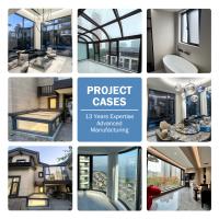 China Manufacture Outdoor Modern Designs Waterproof Customizable Aluminum Alloy Frame Sunroom Movable Sunroom for sale