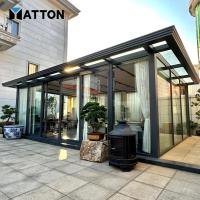 China Manufacture Outdoor Modern Designs Waterproof Customizable Aluminum Alloy Frame Sunroom Movable Sunroom for sale