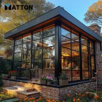 China Modern YATTON Outdoor Aluminium Pergola Motorized Retractable Sunrooms Laminated Impact-Resistant Glass Balcony Free Standing for sale