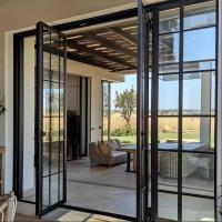 China Soundproof French Door Custom Design Aluminum Door and Window Material for Apartment Warehouse with 5+ Year Warranty for sale