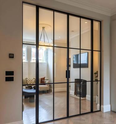 China Commercial Outdoor Heat Insulation Soundproof Thermal Insulation Door French Door Aluminium Window Making Materials for sale
