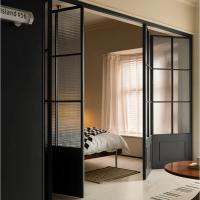 China Aluminum windows and Door Fabrication Machinery French Doors Residential Bedroom Living Room Easy Install for sale