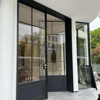 China YATTON Modern Waterproof French Aluminum Doors 5+ Year Warranty for Apartment Hotel Warehouse School Use for sale