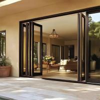 China Aluminum Folding Door Customized Doors Aluminum windows and Door Fabrication Machinery 5-Year Apartment for sale