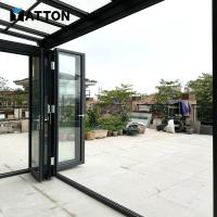 China High Quality  Folding Door Aluminium Window Making Materials Aluminum Alloy Double-layer Insulated Tempered Glass Heavy for sale