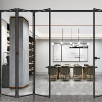 China Hurricane Folding Doors Aluminum Framed Doors Storm Protection Folding Doors Aluminum windows and Door Fabrication Machinery for sale