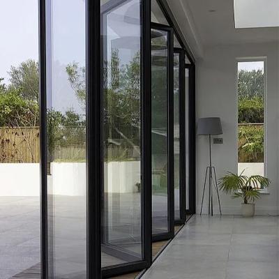 China YATTON Modern Aluminum Folding Door with Double-layer Insulated Tempered Glass Windproof 5+ Year Warranty for Indoor Use for sale