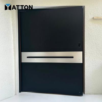 China High-performance Durable Modern Aluminum Pivot Door with Waterproof Feature for Villa & Apartment Use Customizable for sale