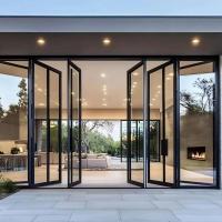 China YATTON Custom Design Aluminum Exterior Front Entry Security Pivot Door Aluminium Window Making Materials 5-Year Apartment for sale