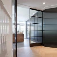 China YATTON Aluminum Pivot Door with Windows Modern Design Waterproof & Noise Reduction 5-Year Warranty for Villa Apartment for sale