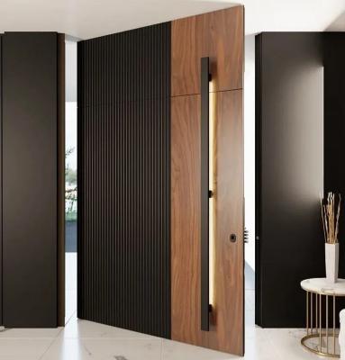 China Modern Design Aluminum Anti-theft Front Pivot Doors Aluminum windows and Door Fabrication Machinery for Residential Use for sale