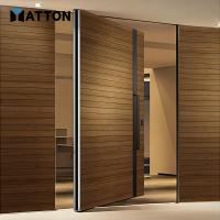 China High Quality Modern Design Waterproof Aluminum Pivot Door for Villa and Apartment Front Entry Exterior Luxury Residential Use for sale