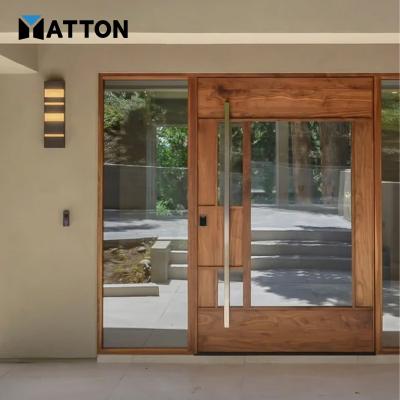 China Factory's Modern Home Entry Aluminum Pivot Door Custom Waterproof for Apartment and Villa Use for sale