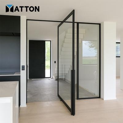 China Modern Aluminum Pivot Door  Thermal Break Aluminum Door for Residential & Commercial Entrance for sale