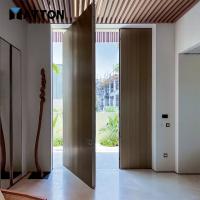 China High Stability Aluminum Pivot Door, Smooth Operation, Low Maintenance, Ideal for Main Entrance & Exterior Use for sale