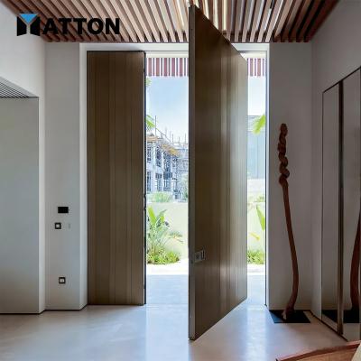 China Luxury Villa Entrance Anti-theft Waterproof Aluminum Pivot Door with Modern Design for Apartment and Residential Use for sale