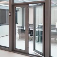 China Customized Modern Design Aluminum Alloy Waterproof Mosquito-proof Casement Door for Home Kitchen Workshop School Use for sale